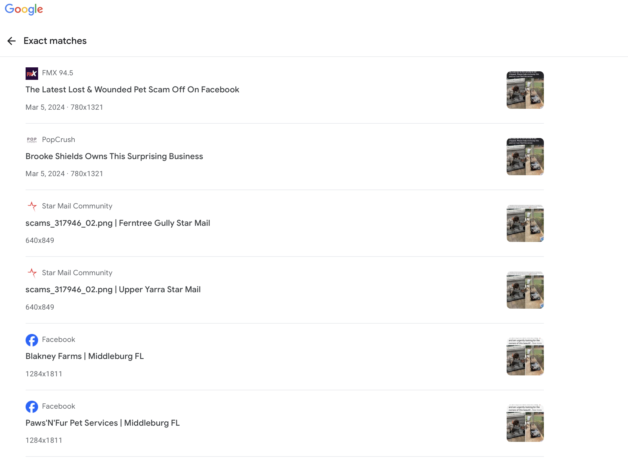 Fact Check: Posts With Same Lost Dog In Multiple Cities Are NOT Authentic -- Bait & Switch For ...